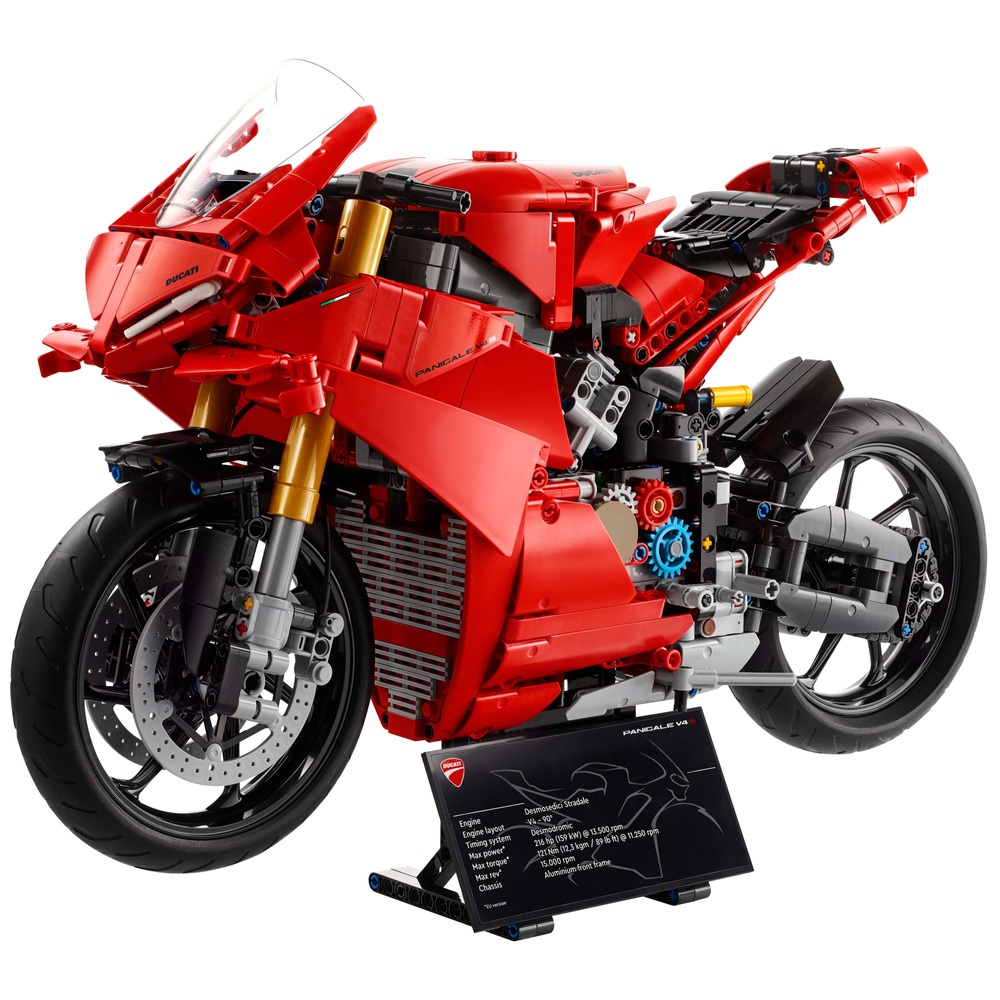 LEGO Technic 42202 Ducati Panigale V4 S Motorcycle Set for Adults ...