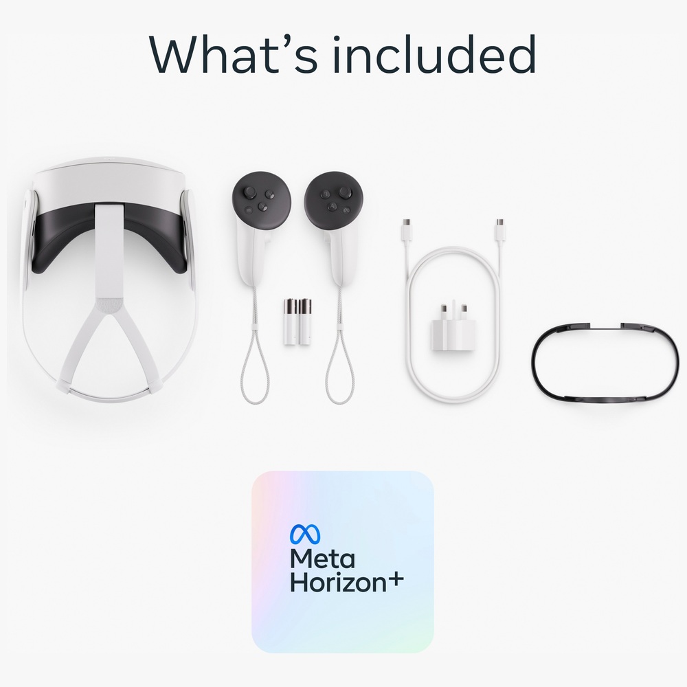 Meta Quest 3S 128GB All-In-One Mixed Reality Headset and Controllers | Smyths Toys Ireland