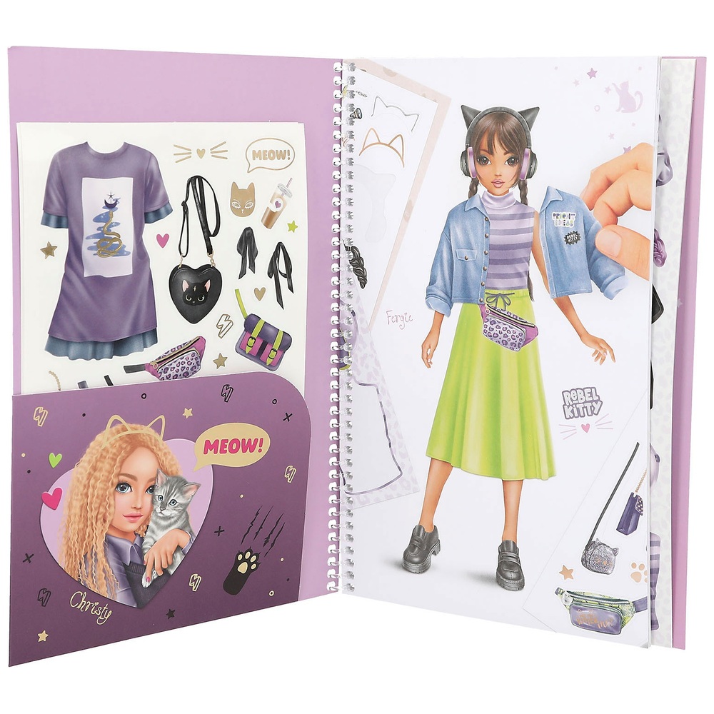 TOPModel Sticker Book Dress Me Up Rebel | Smyths Toys Ireland