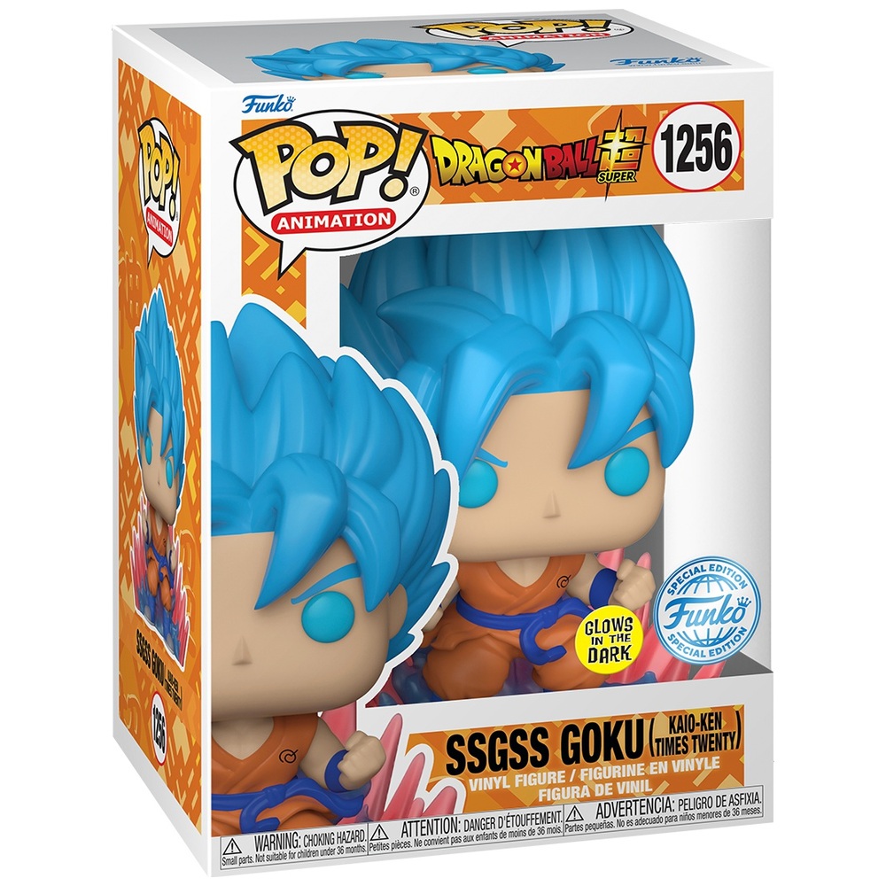 Funko POP! Figur 1256 Dragon Ball Super SSGSS Goku glow in the dark ...