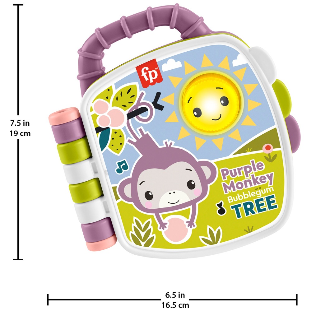 Fisher-Price Toy Purple Monkey Musical Storybook | Smyths Toys UK