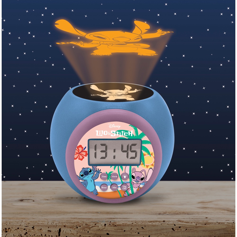 Disney Lilo & Stitch Projector Alarm Clock | Smyths Toys UK