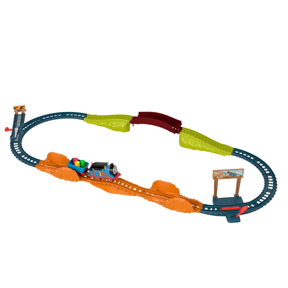 Thomas & Friends Motorised Muddy Adventure Train Track Set | Smyths Toys UK