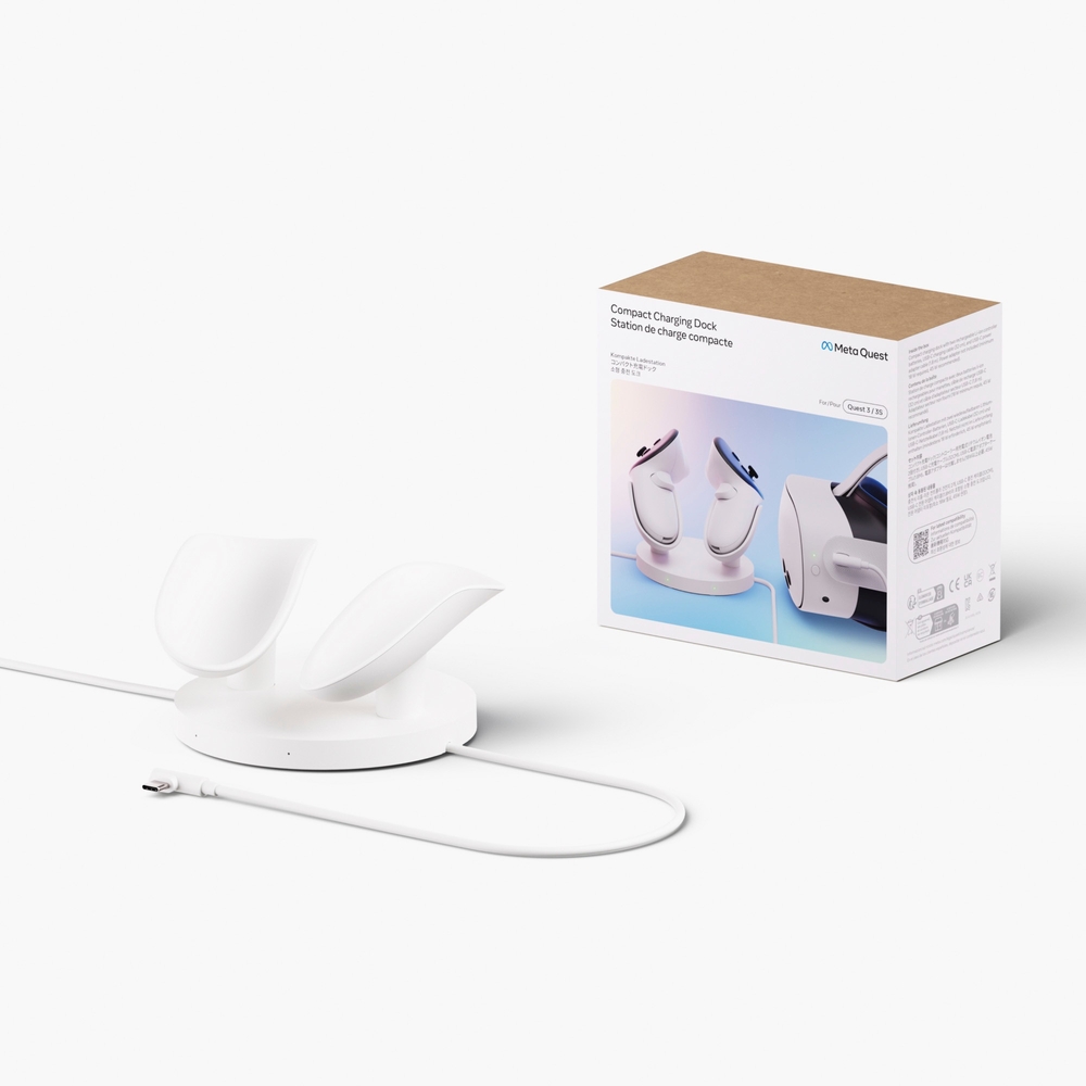 Meta Quest Compact Charging Dock for Meta Quest 3 & 3S | Smyths Toys UK
