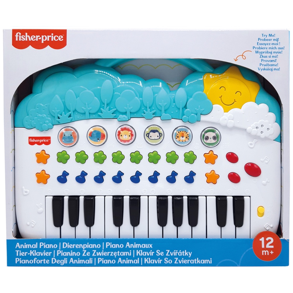 Fisher-Price Toy Piano Animal Sounds and Songs | Smyths Toys UK