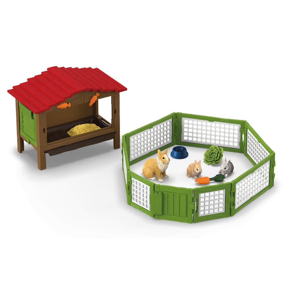 schleich Farm World 42728 Rabbit Hutch | Smyths Toys UK