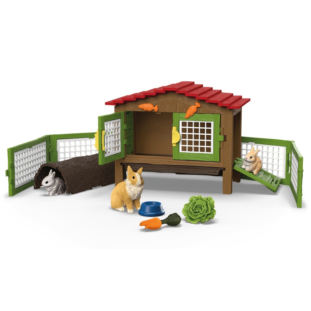 schleich Farm World 42728 Rabbit Hutch | Smyths Toys UK
