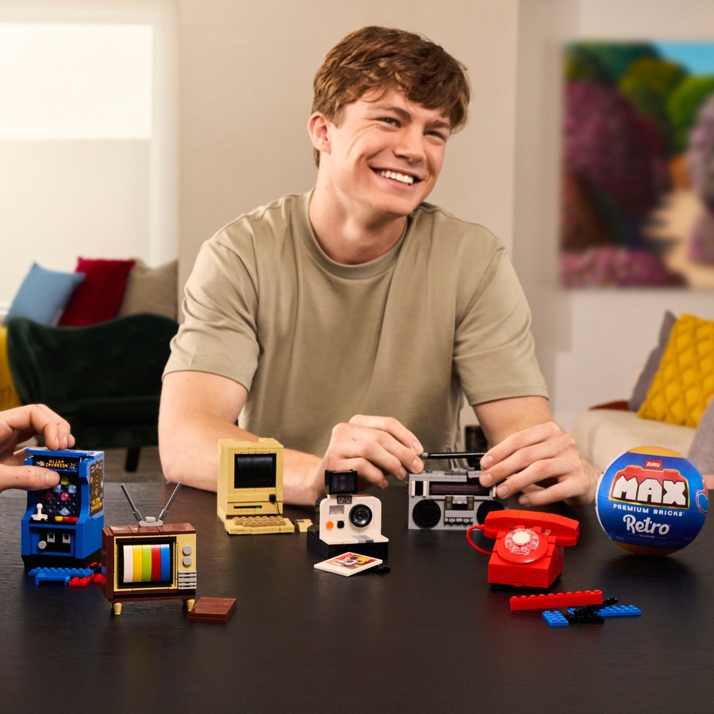 MAX by ZURU Premium Building Blocks Retro Collection Assortment ...