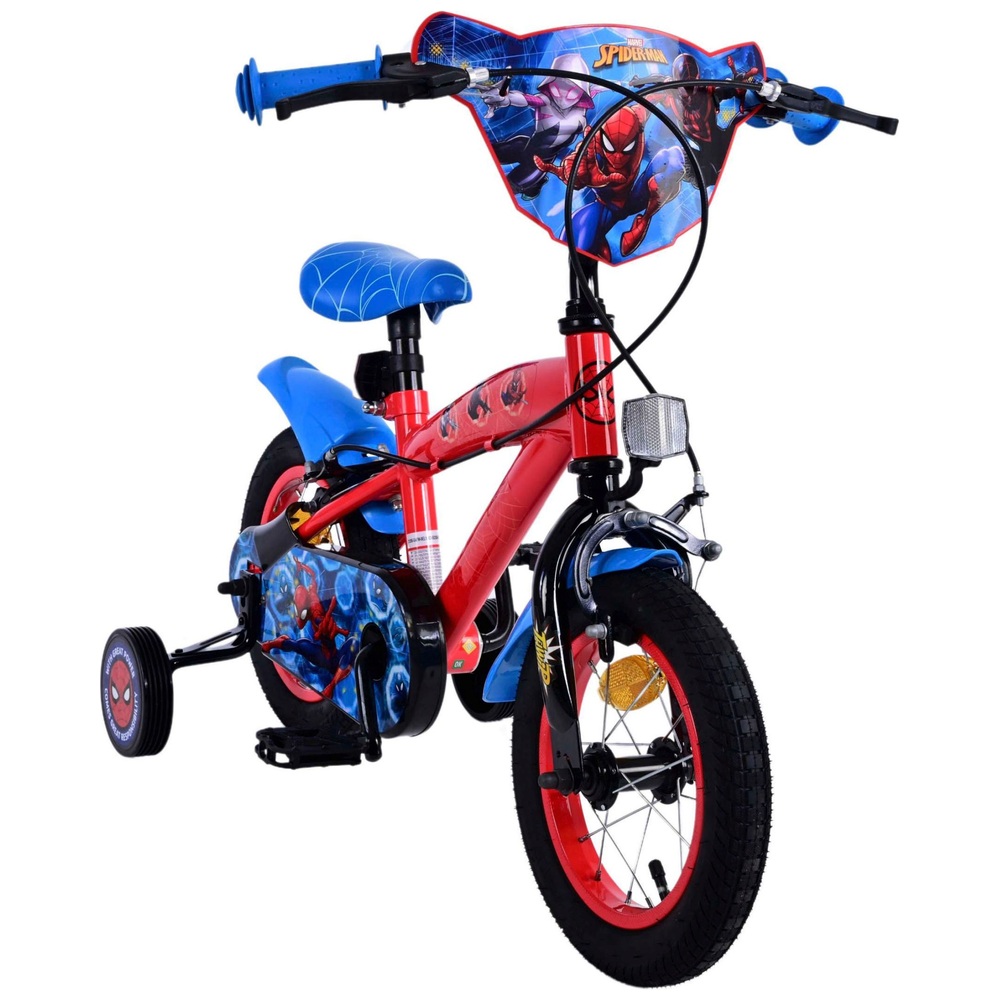 12 Inch Marvel Spider-Man Bike Red and Blue | Smyths Toys UK