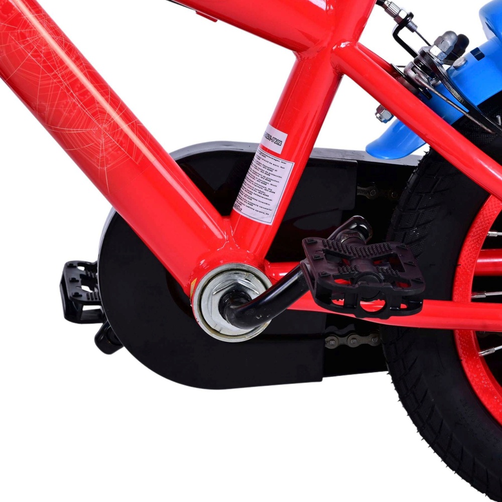 12 Inch Marvel Spider-Man Bike Red and Blue | Smyths Toys UK