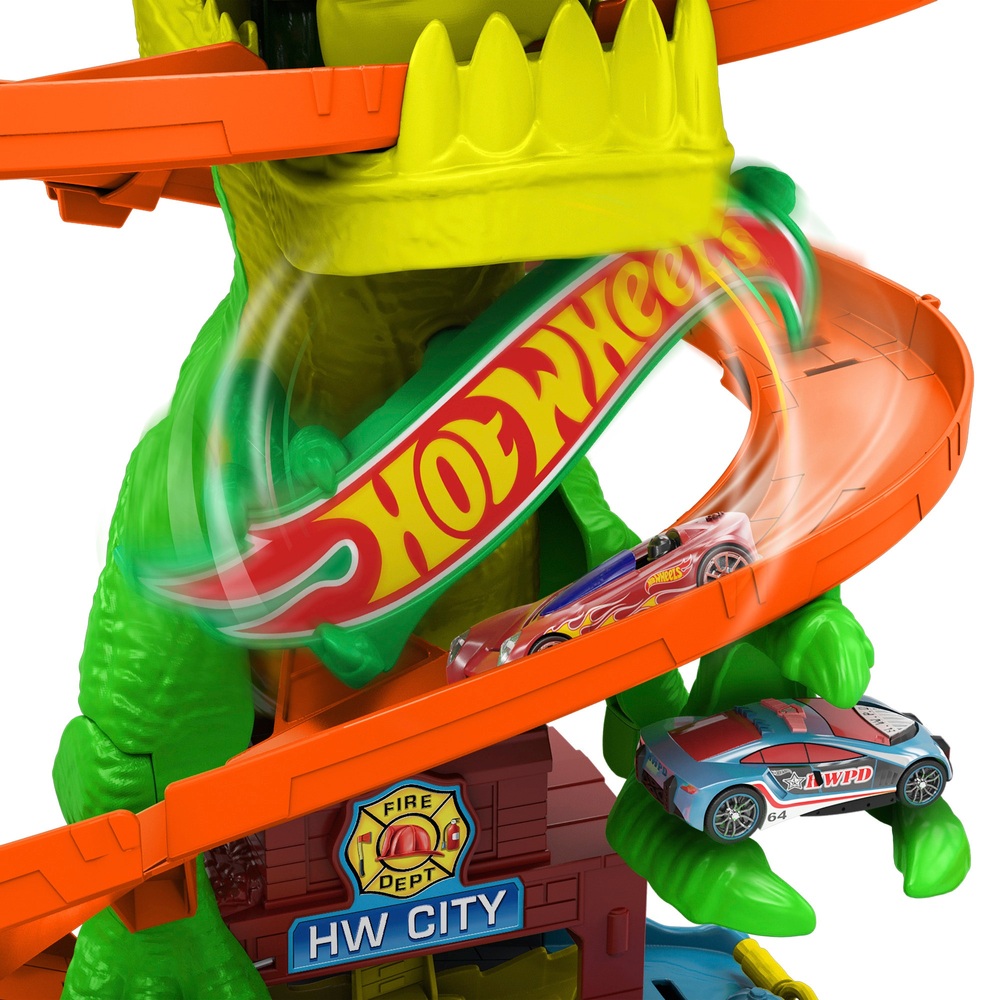 Hot Wheels City T Rex Blaze Battle Set