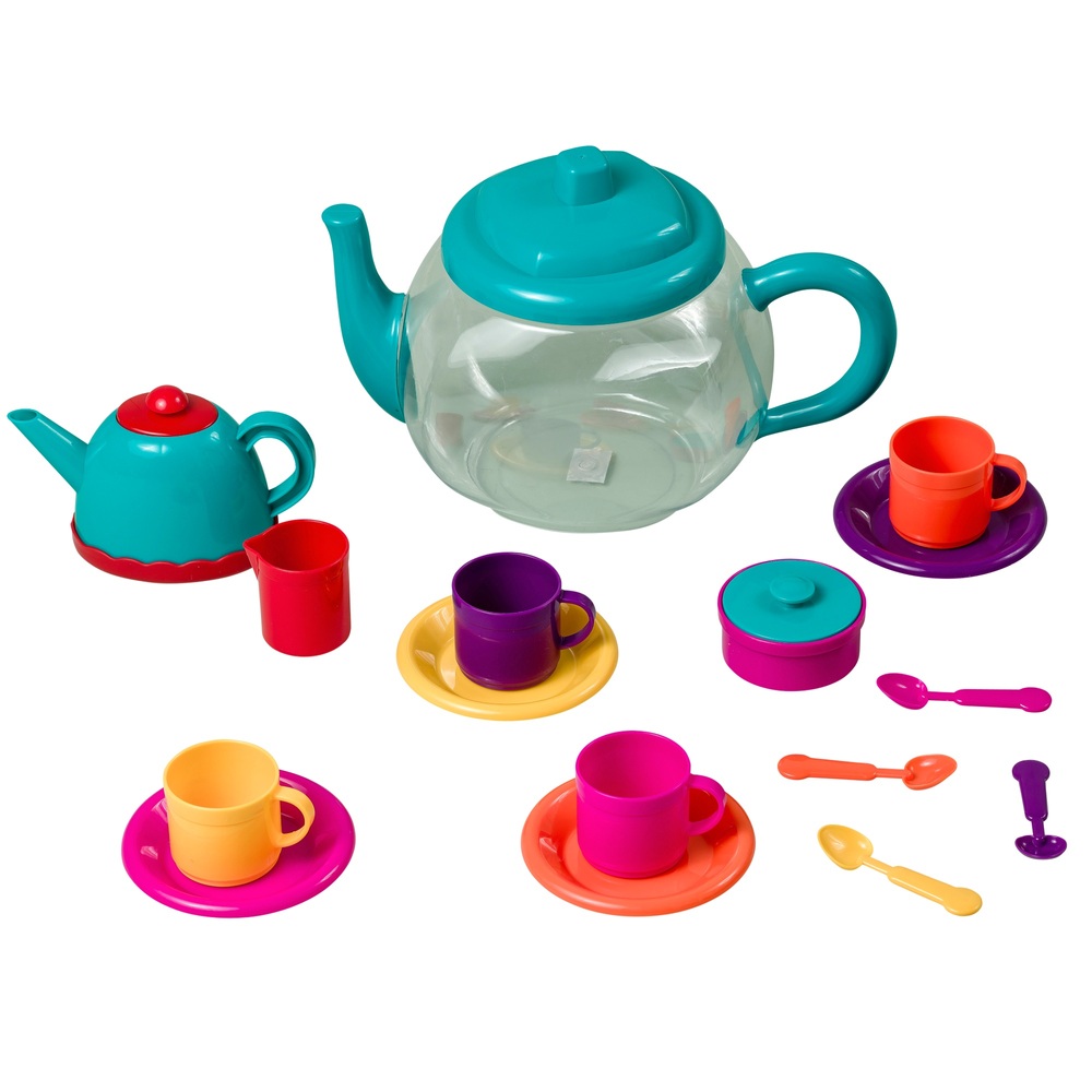 Tea Party 16-Piece Play Tea Set for Four | Smyths Toys UK