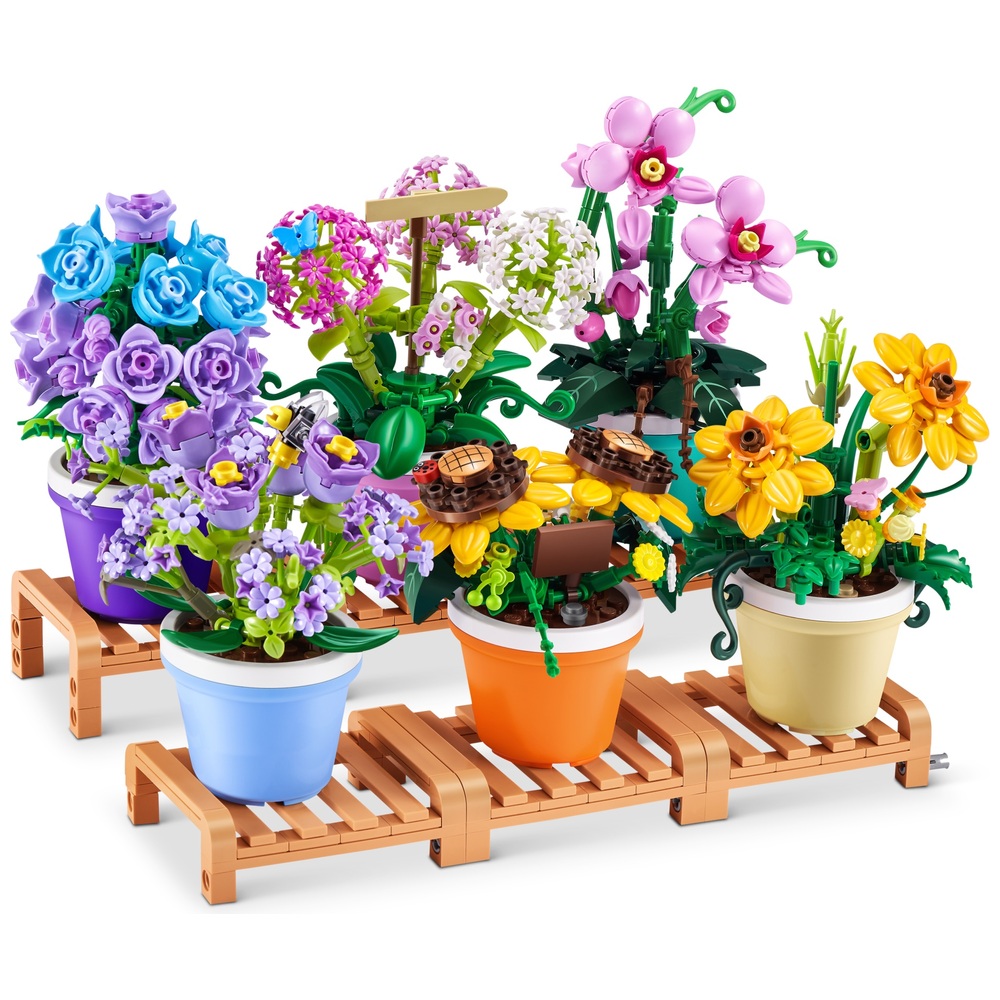 MAX by ZURU Premium Building Blocks Garden Collection Assortment ...