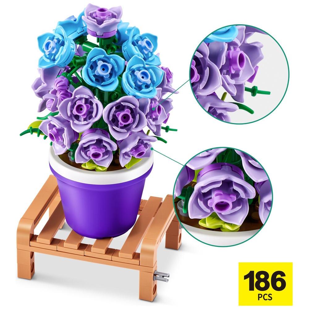 MAX by ZURU Premium Building Blocks Garden Collection Assortment ...