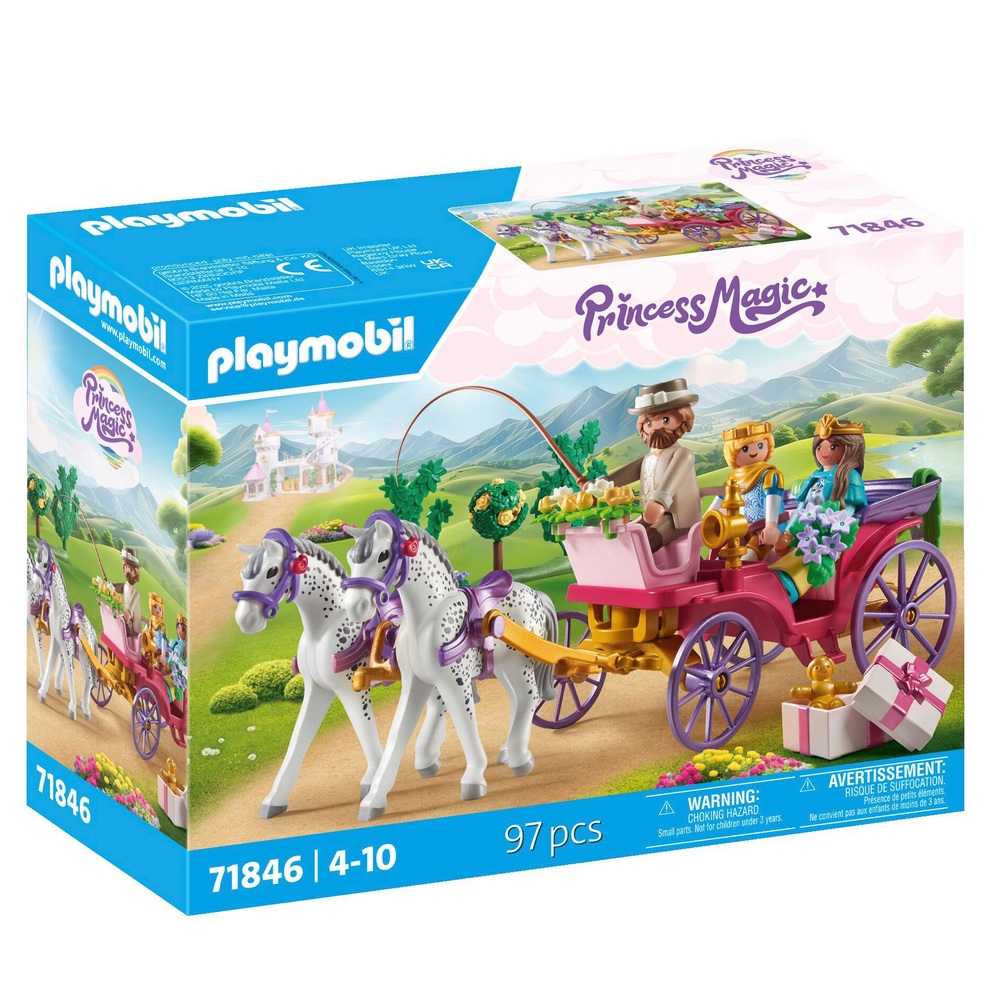 PLAYMOBIL Princess Magic 71846 Kutschfahrt mit Prinzessin und Prinz ...