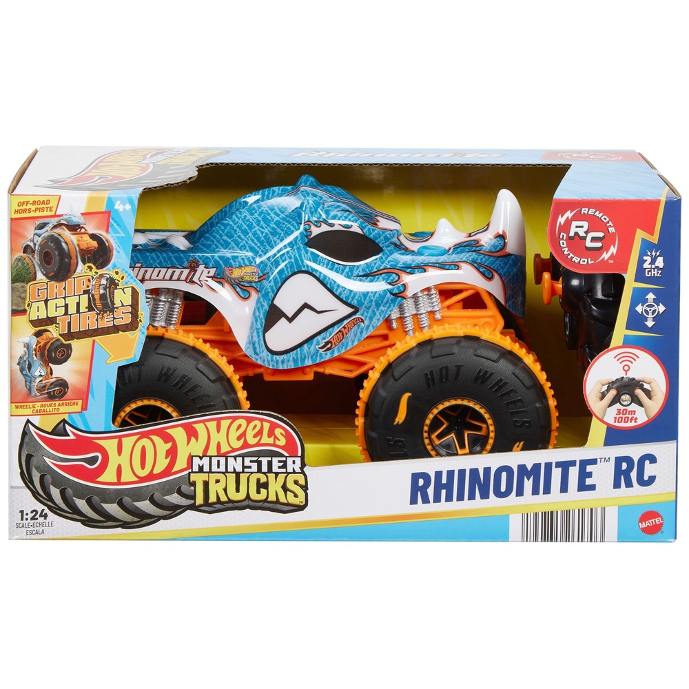 Hot Wheels RC Ferngesteuertes Auto Monster Truck Rhinomite 1:24 ...