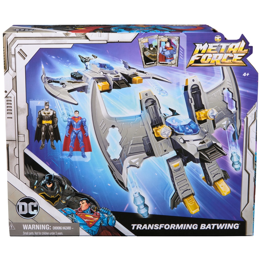 DC Metal Force Transforming Batwing Set | Smyths Toys UK