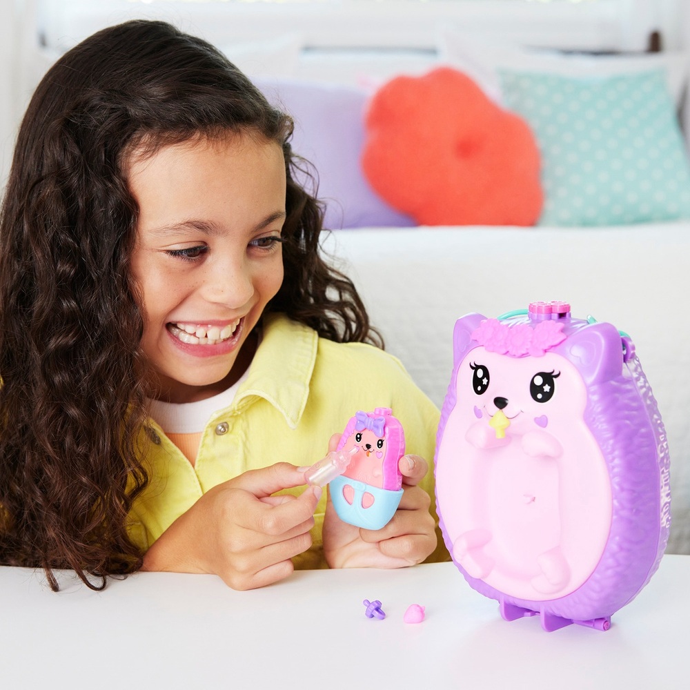 Polly Pocket Hedgehog Mom & Baby Compact Set | Smyths Toys UK