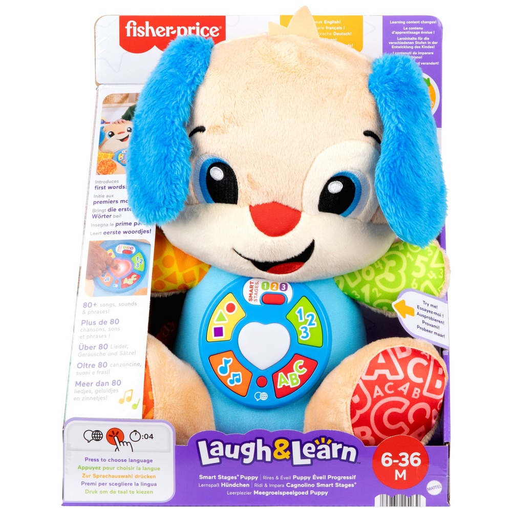 Fisher-Price Laugh & Learn Toy Smart Stages Puppy | Smyths Toys UK