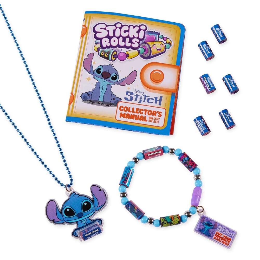 Sticki Rolls Disney Stitch Sticker Jewellery Making Set | Smyths Toys ...