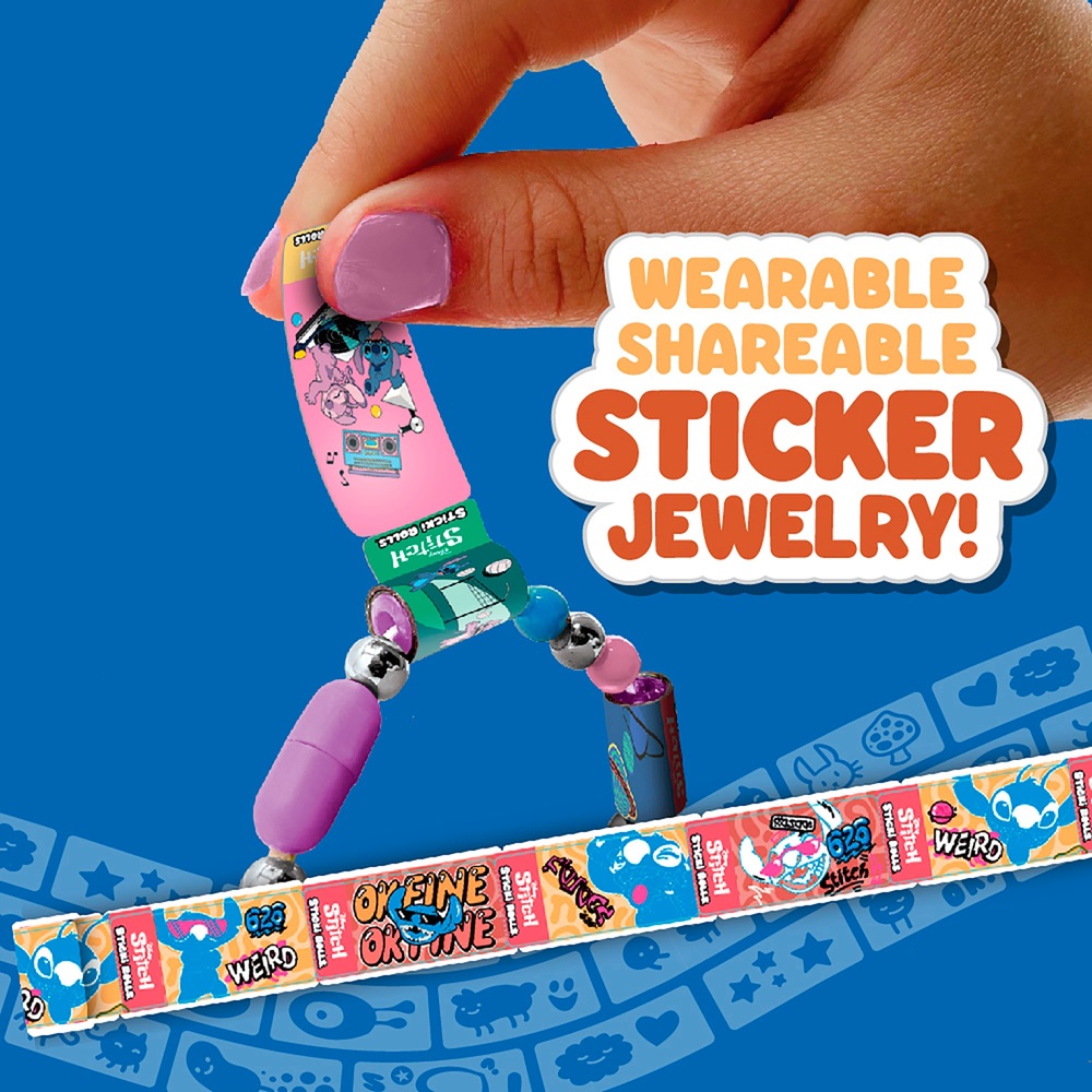 Sticki Rolls Disney Stitch Sticker Jewellery Making Set | Smyths Toys UK