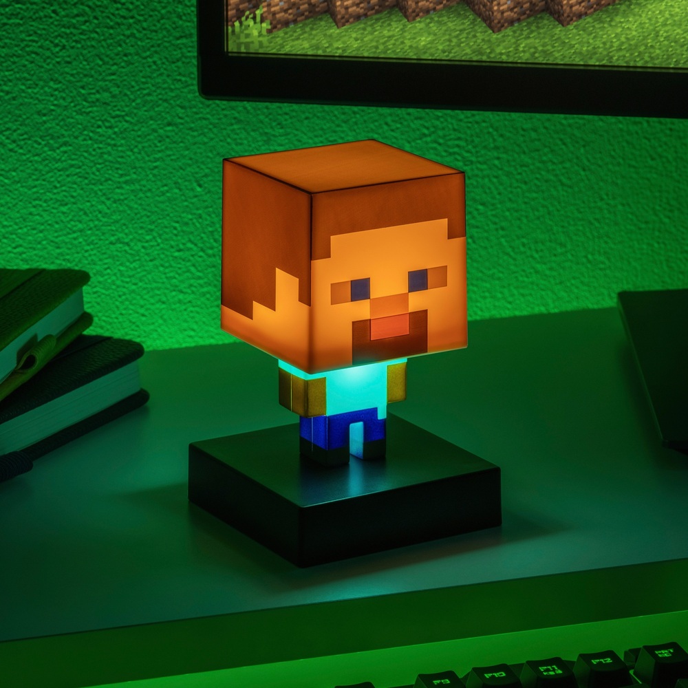Minecraft Steve Icon Light | Smyths Toys Ireland