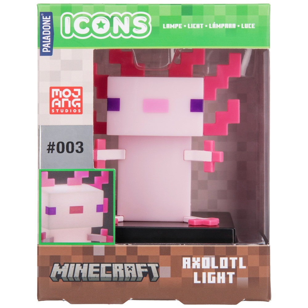 Minecraft Axolotl Icon Light | Smyths Toys UK