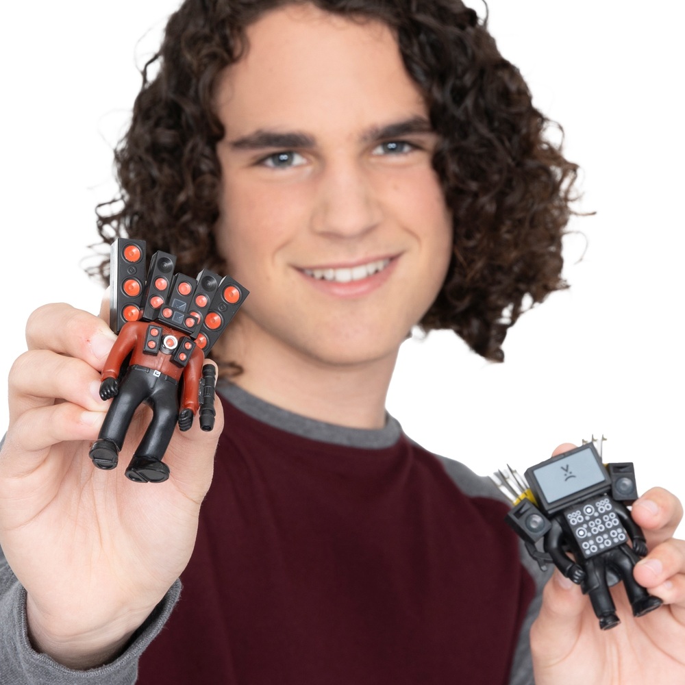 Skibidi Toilet Action Figure Mini Titan Collection Series One 3 Pack ...