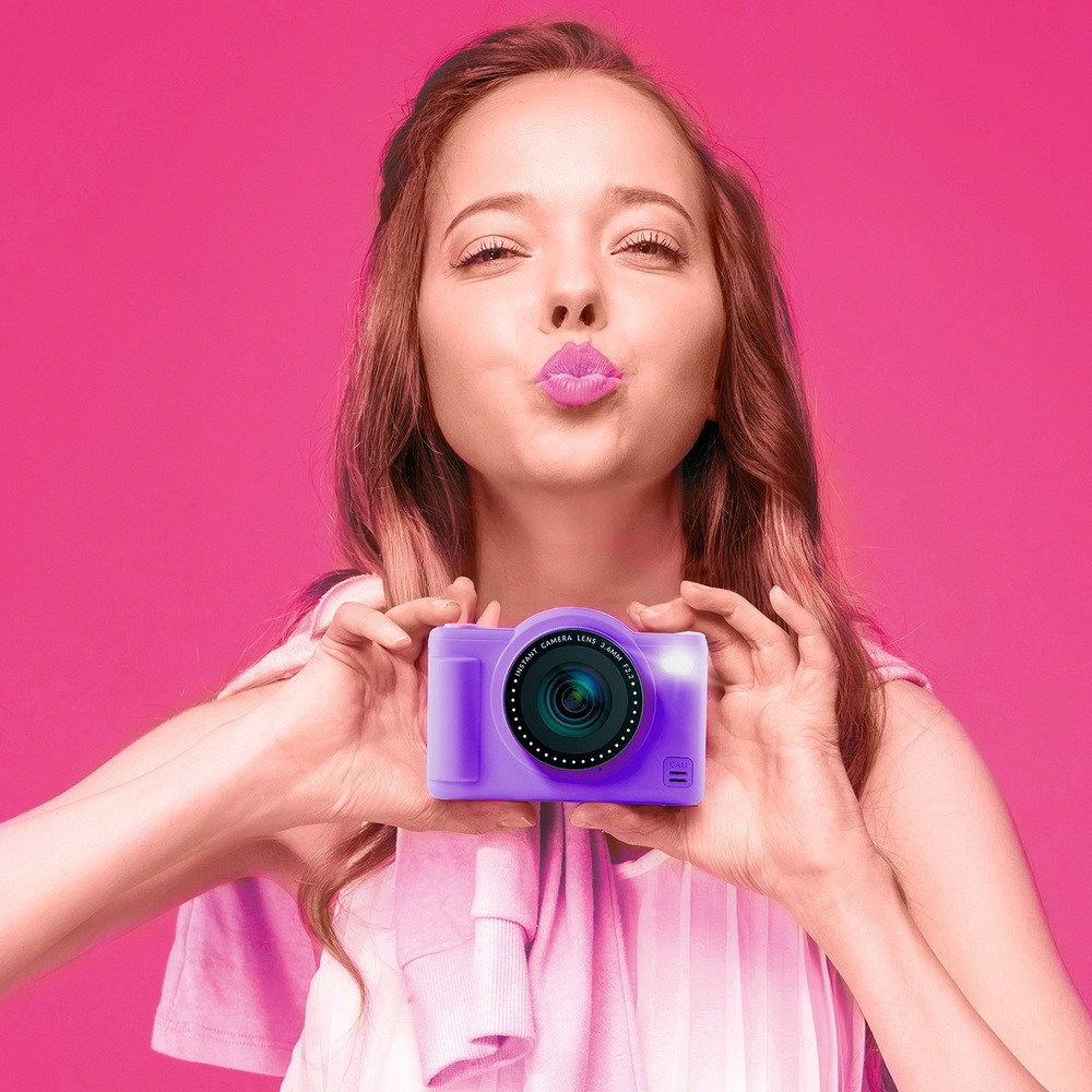 Photo Creator Pop Colour Digital Camera Purple | Smyths Toys UK