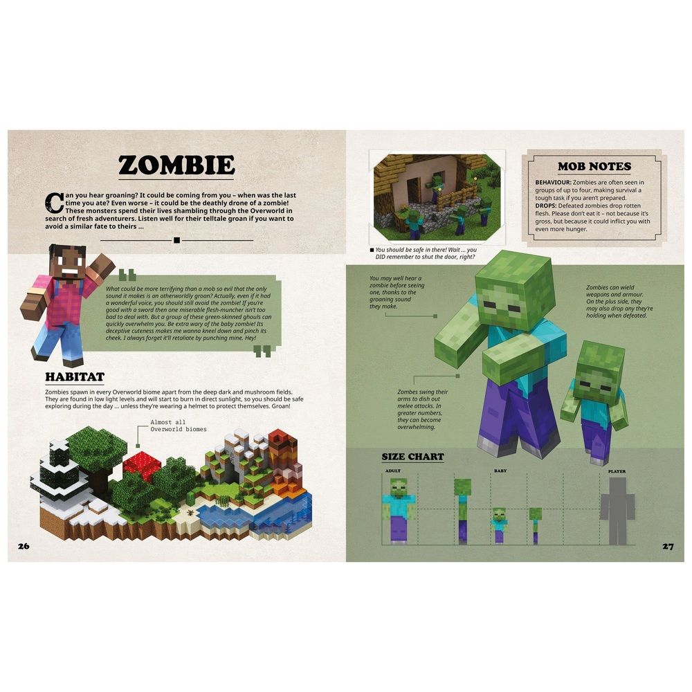 Minecraft Mobspotter's Encyclopedia Hardback Book | Smyths Toys Ireland
