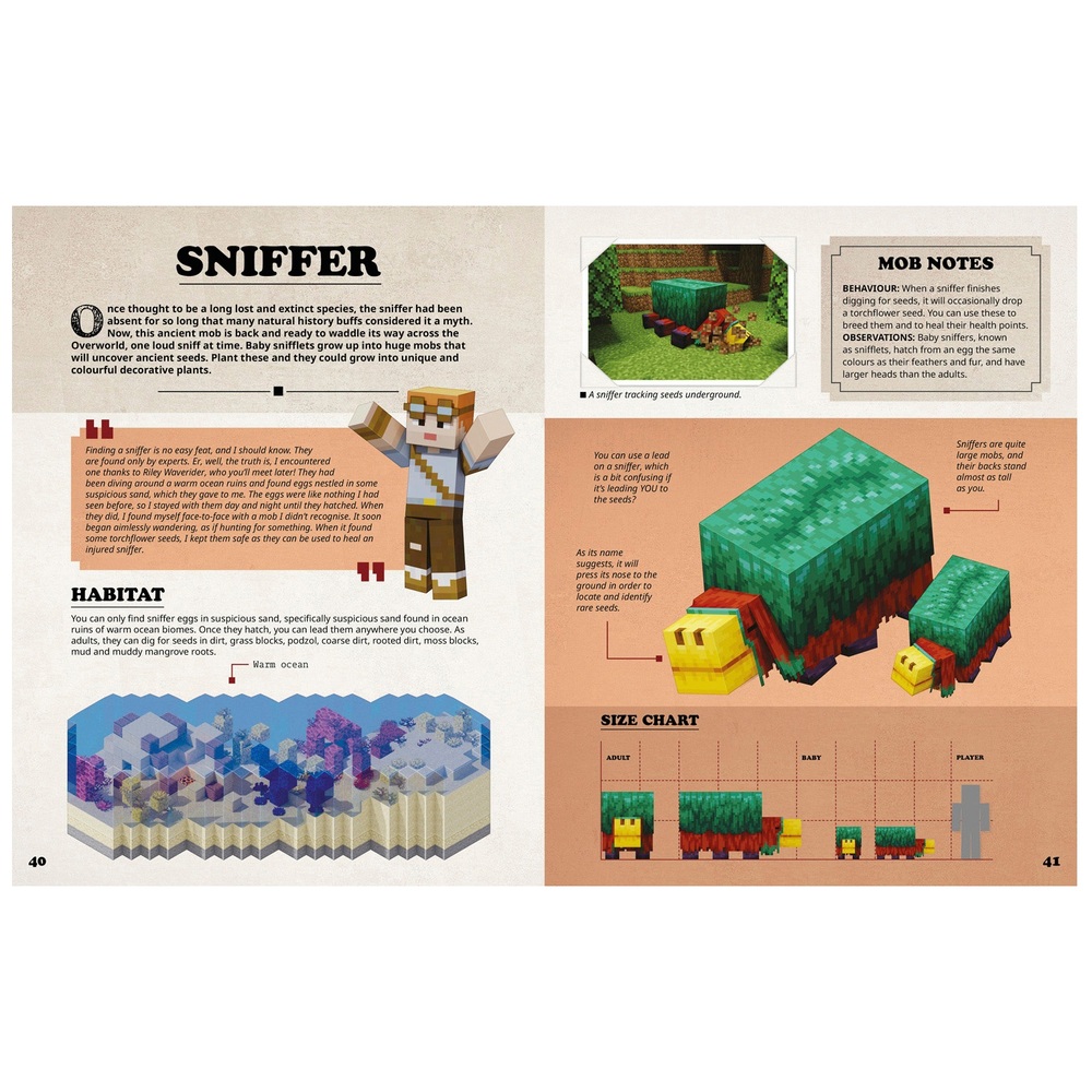 Minecraft Mobspotter's Encyclopedia Hardback Book | Smyths Toys UK