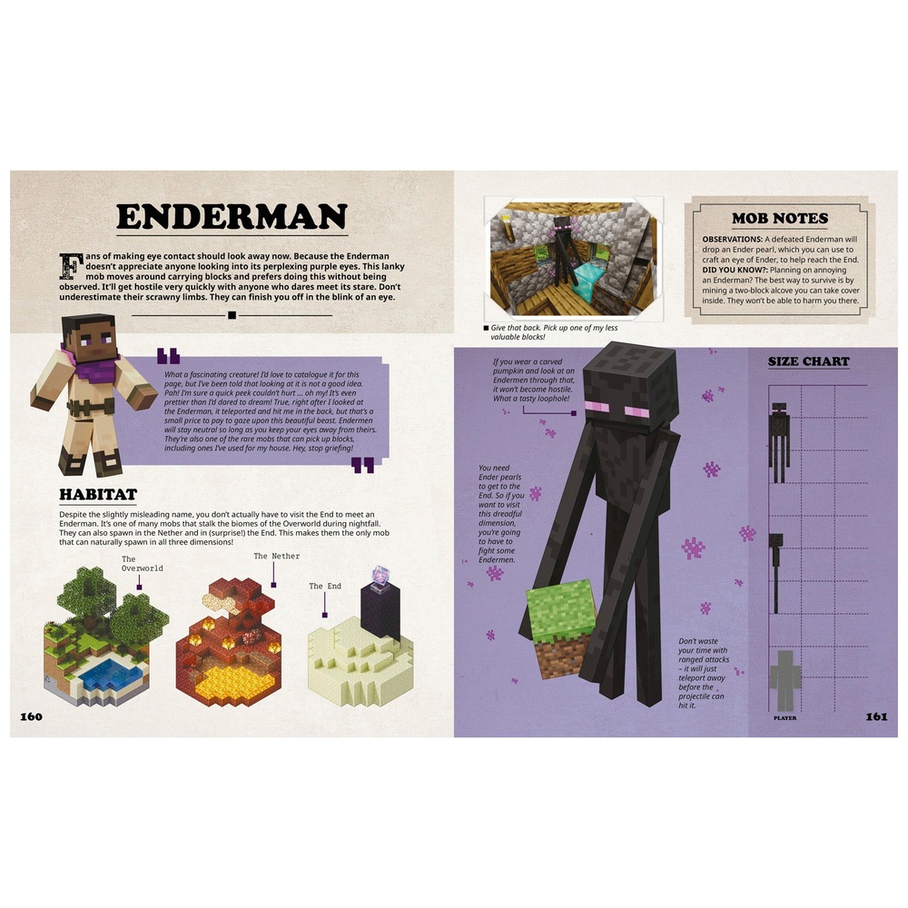 Minecraft Mobspotter's Encyclopedia Hardback Book | Smyths Toys UK