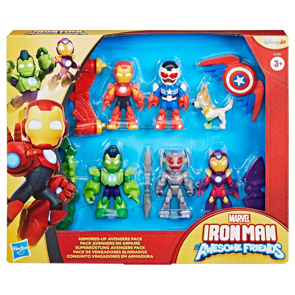 Marvel Iron Man and his Awesome Friends Armored-Up Avengers Pack ...
