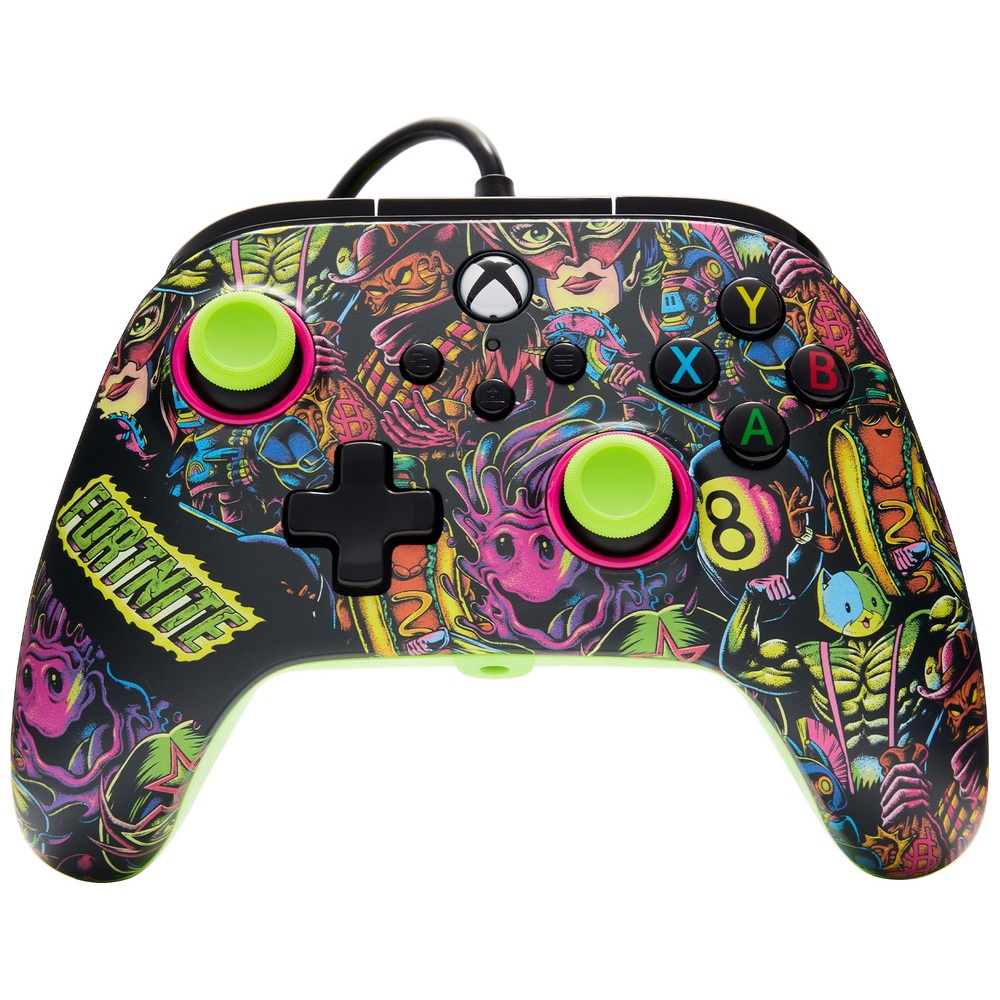 PowerA Advantage Wired Controller for Xbox - Fortnite Glow in The Dark ...