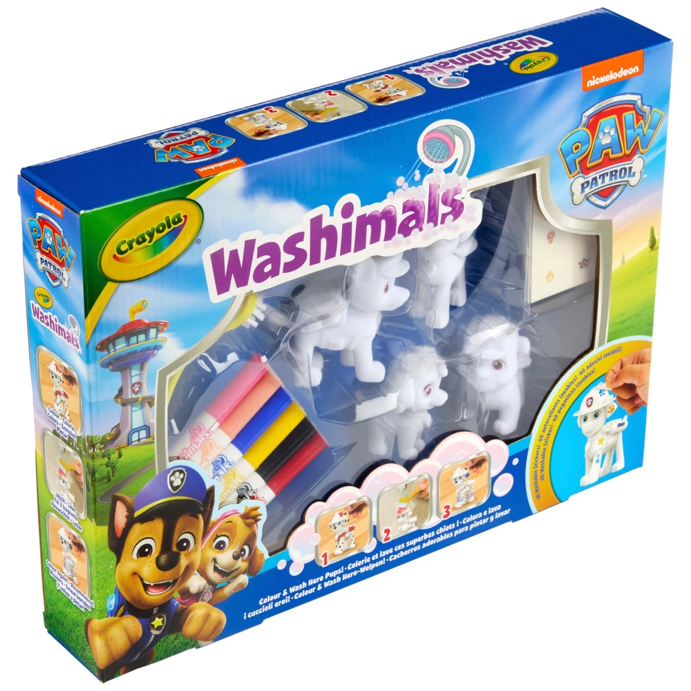 Crayola Washimals Paw Patrol Colour & Wash Hero Pups Set | Smyths Toys ...