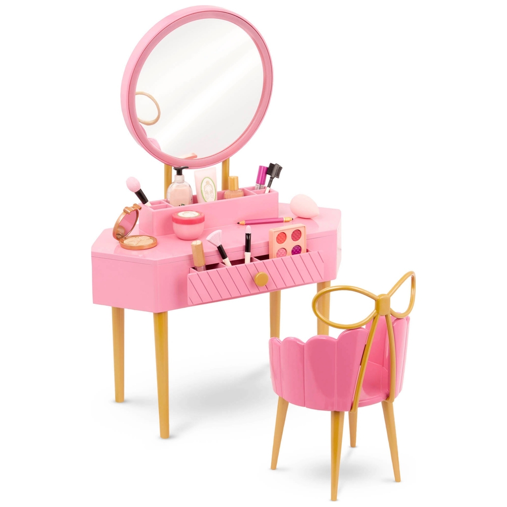 Our Generation Vanity Table and Chair with Accessories Fabulous Fun ...