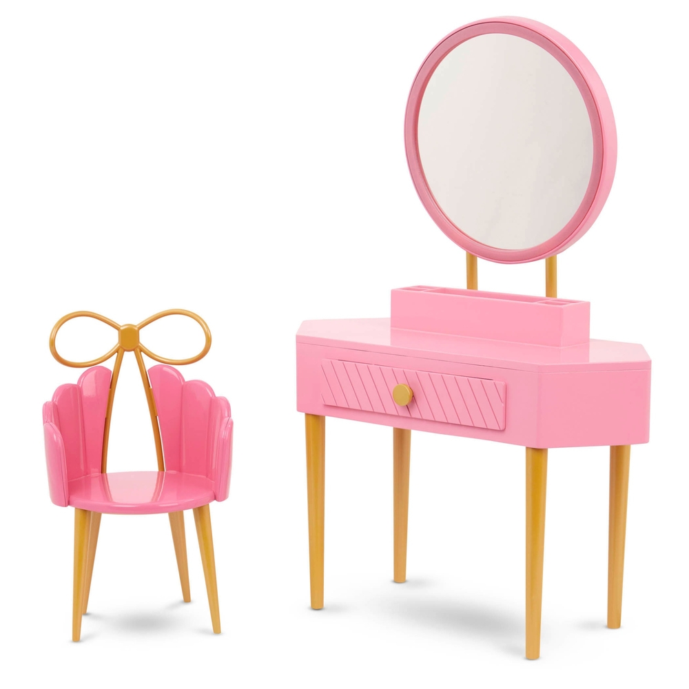Our Generation Vanity Table and Chair with Accessories Fabulous Fun ...