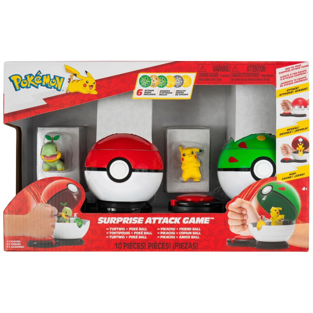 Surprise Attack Game With Rowlet Rockruff Figures Pokemon Surprise ...
