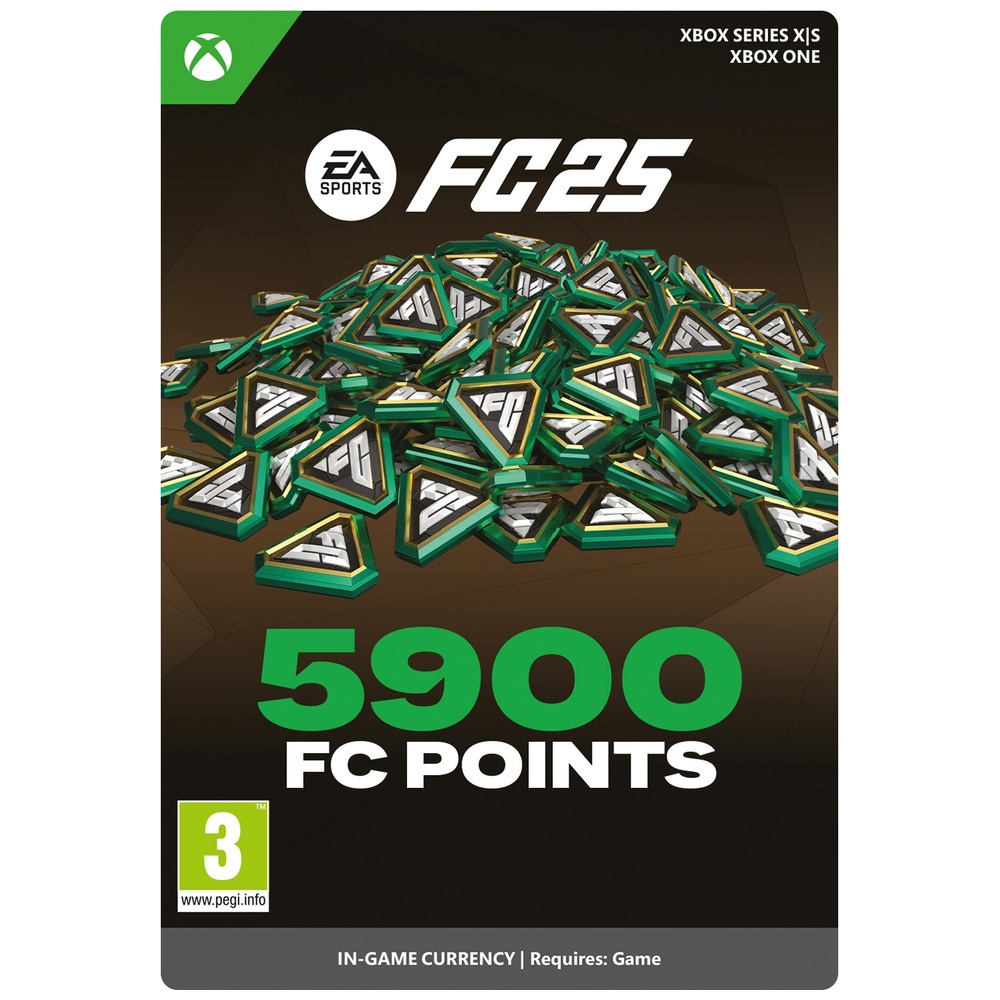 EA Sports FC 25: 5900 FC Points | Xbox Series X/S, Xbox One (Digital ... EA Sports FC 25: 5900 FC Points | Xbox Series X/S, Xbox One (Digital ...